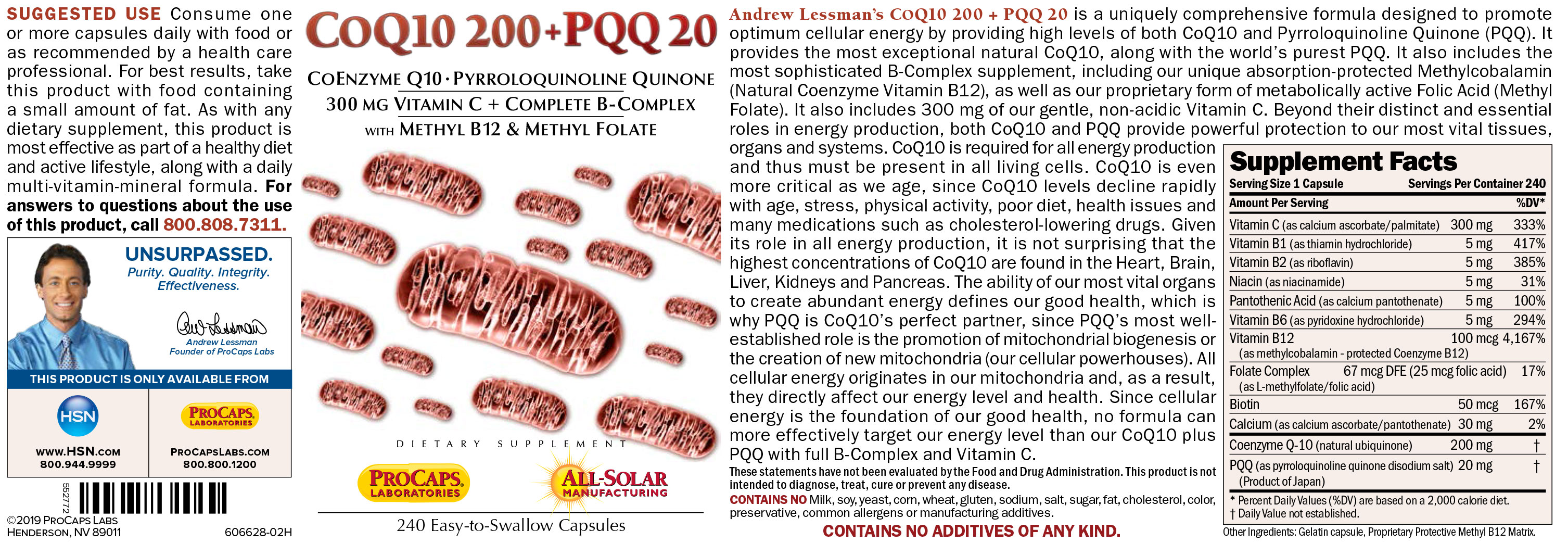 CoEnzyme Q10 200 + PQQ 20 - 10076251 | HSN