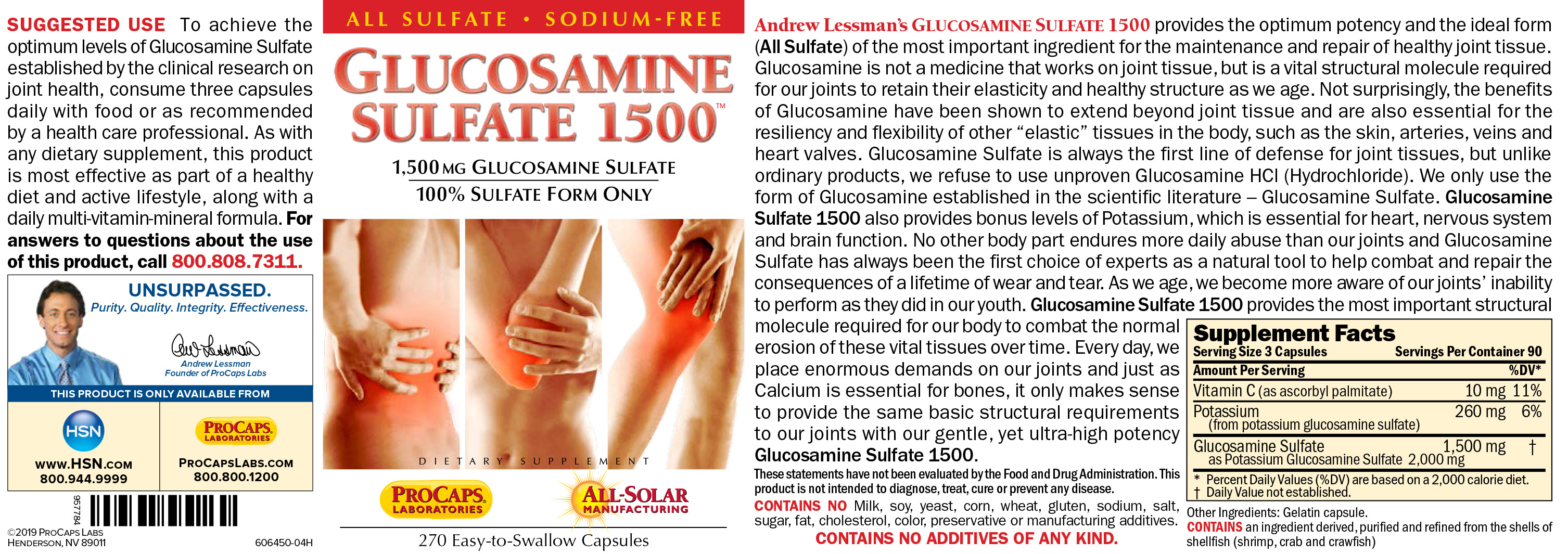 Glucosamine Sulfate-1500 - 10051724 | HSN