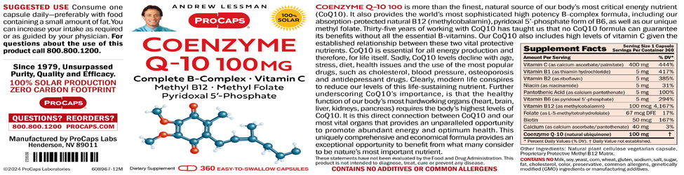 Andrew Lessman CoEnzyme Q-10 100 - 60 Capsules | HSN