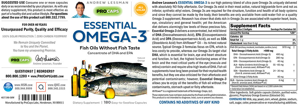 Essential Omega-3 Orange - 10082957 | HSN
