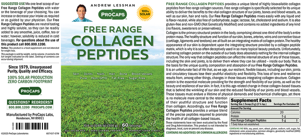 Andrew Lessman Free Range Collagen Peptides - 30 Servings | HSN