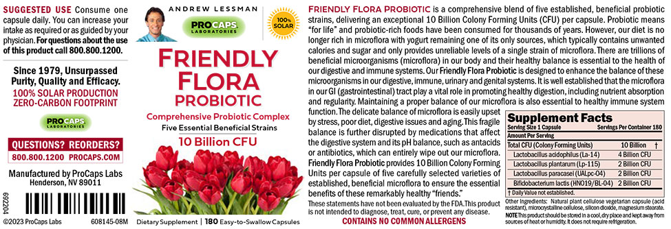 Friendly Flora - 90 Capsules - 9316048 | HSN
