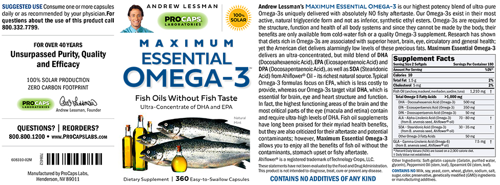 Maximum Essential Omega-3 Mint - 10082651 | HSN