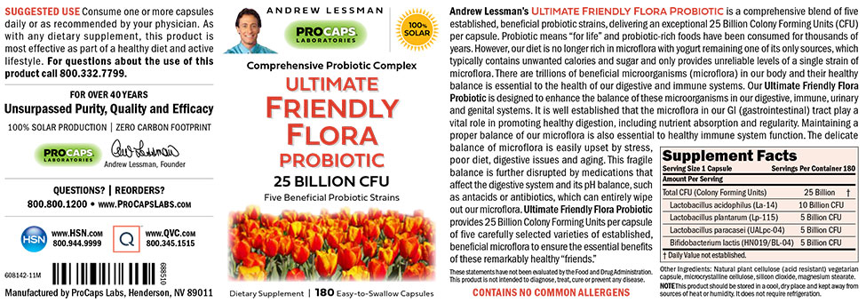 Ultimate Friendly Flora - 60 Capsules - 9276862 | HSN