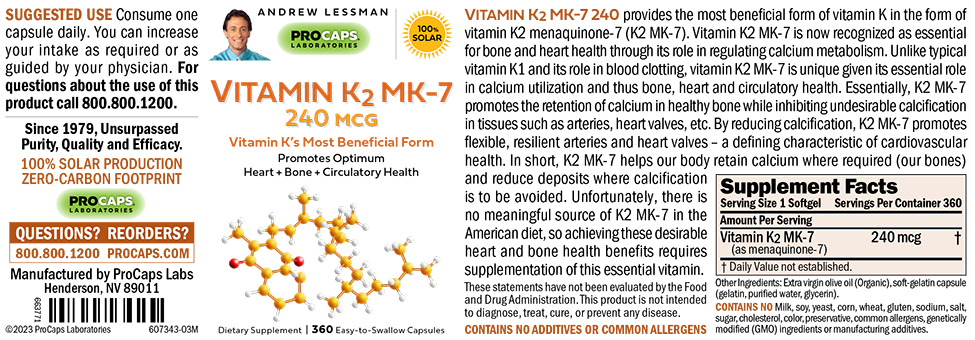 Vitamin K-2 MK-7 240 - 10080377 | HSN