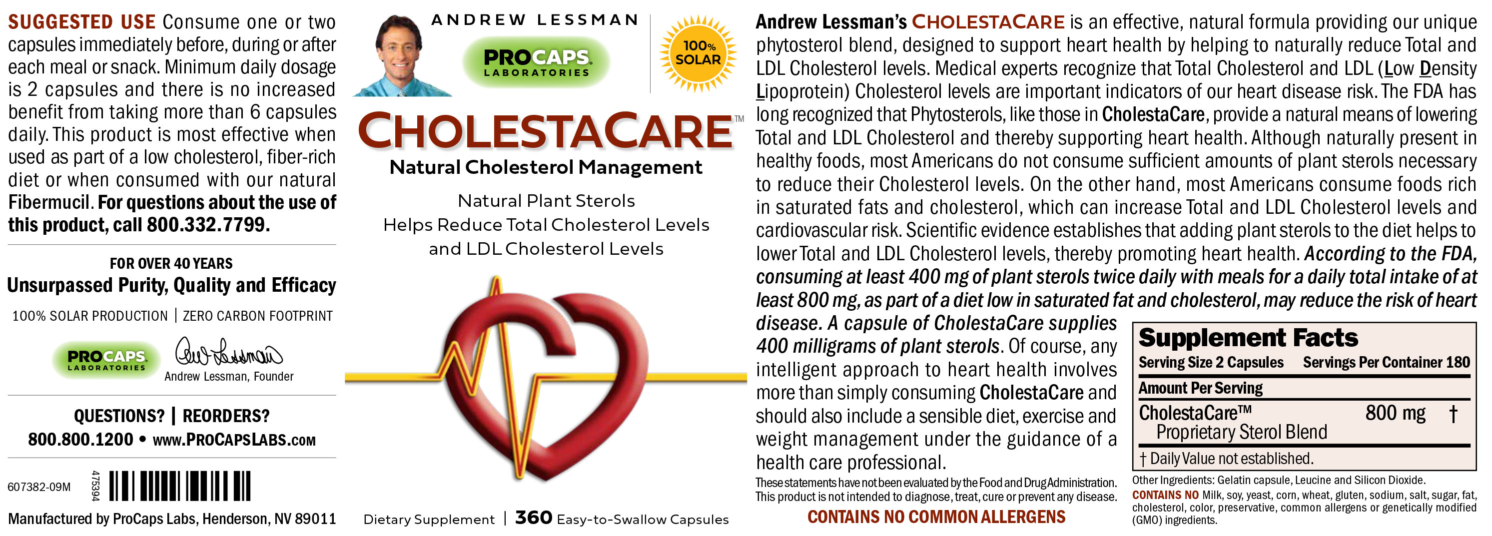CholestaCare - 60 Capsules - 1723774 | HSN