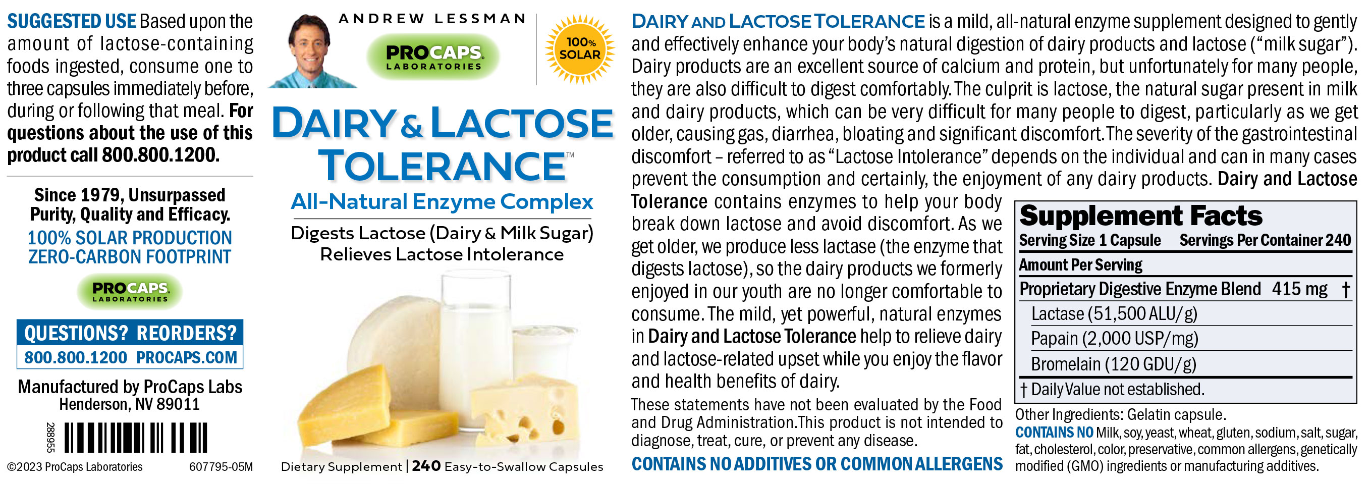 Dairy & Lactose Tolerance - 10030602 | HSN