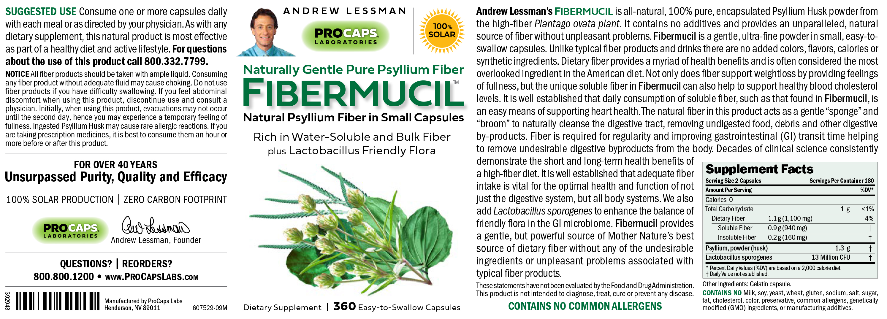 Fibermucil - 60 Capsules - 7631251 | HSN