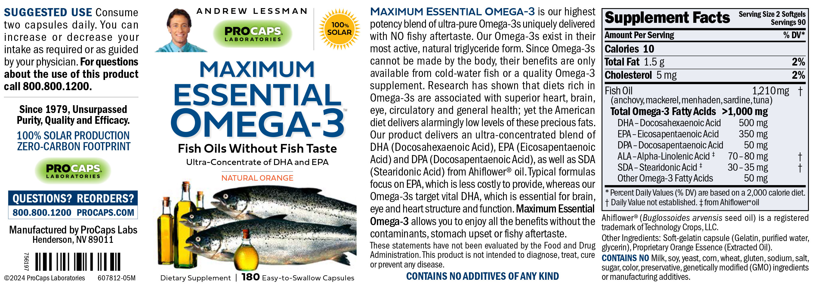 Maximum Essential Omega-3 Orange - 30 Capsules - 9427256 | HSN