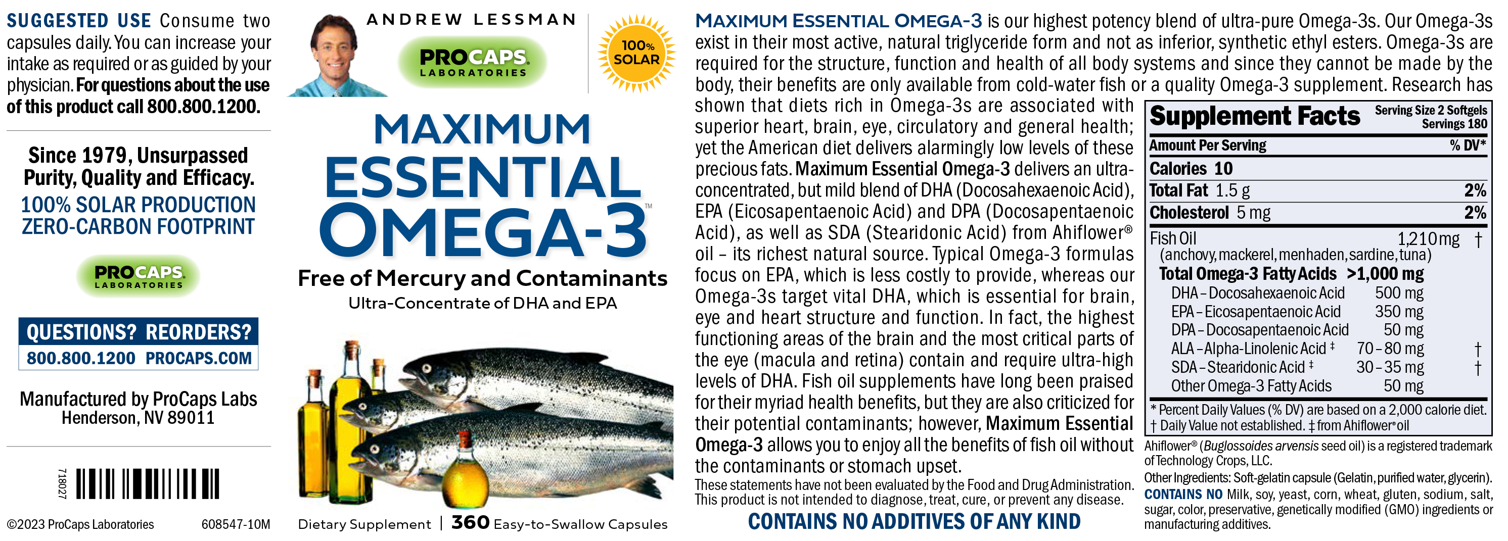 Maximum Essential Omega-3 Unflavored - 10082952 | HSN