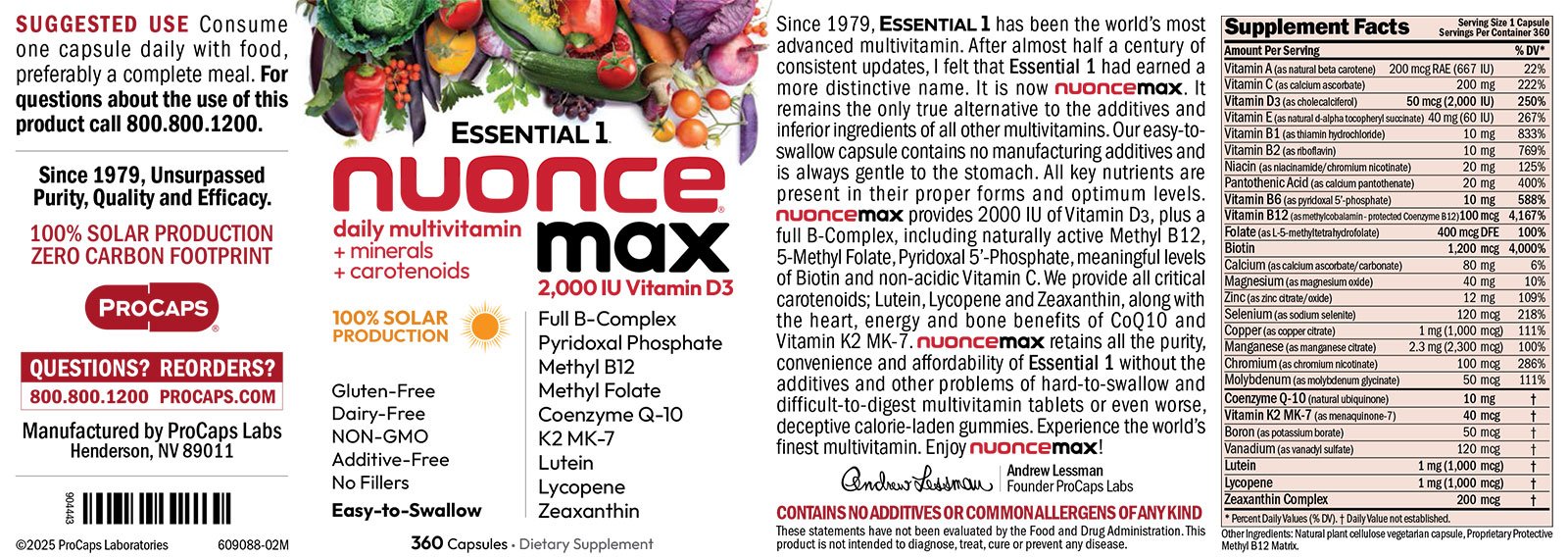 Andrew Lessman Essential-1 NUONCE MAX with Vitamin D3-2000 | HSN