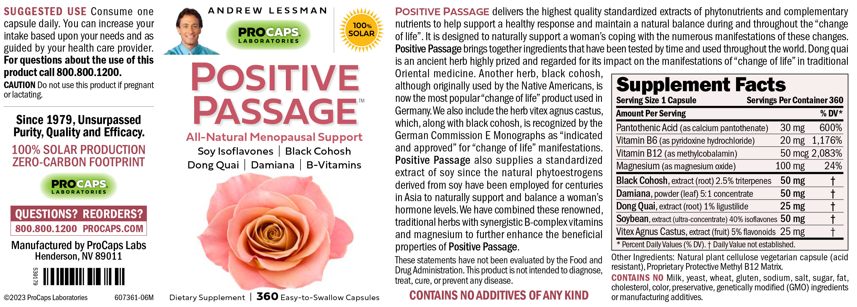 Positive Passage - 360 Capsules - 8350890 | HSN