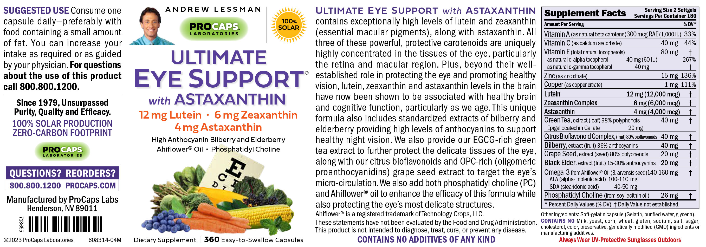 Ultimate Eye Support with Astaxanthin - 30 Capsules - 9588255 | HSN