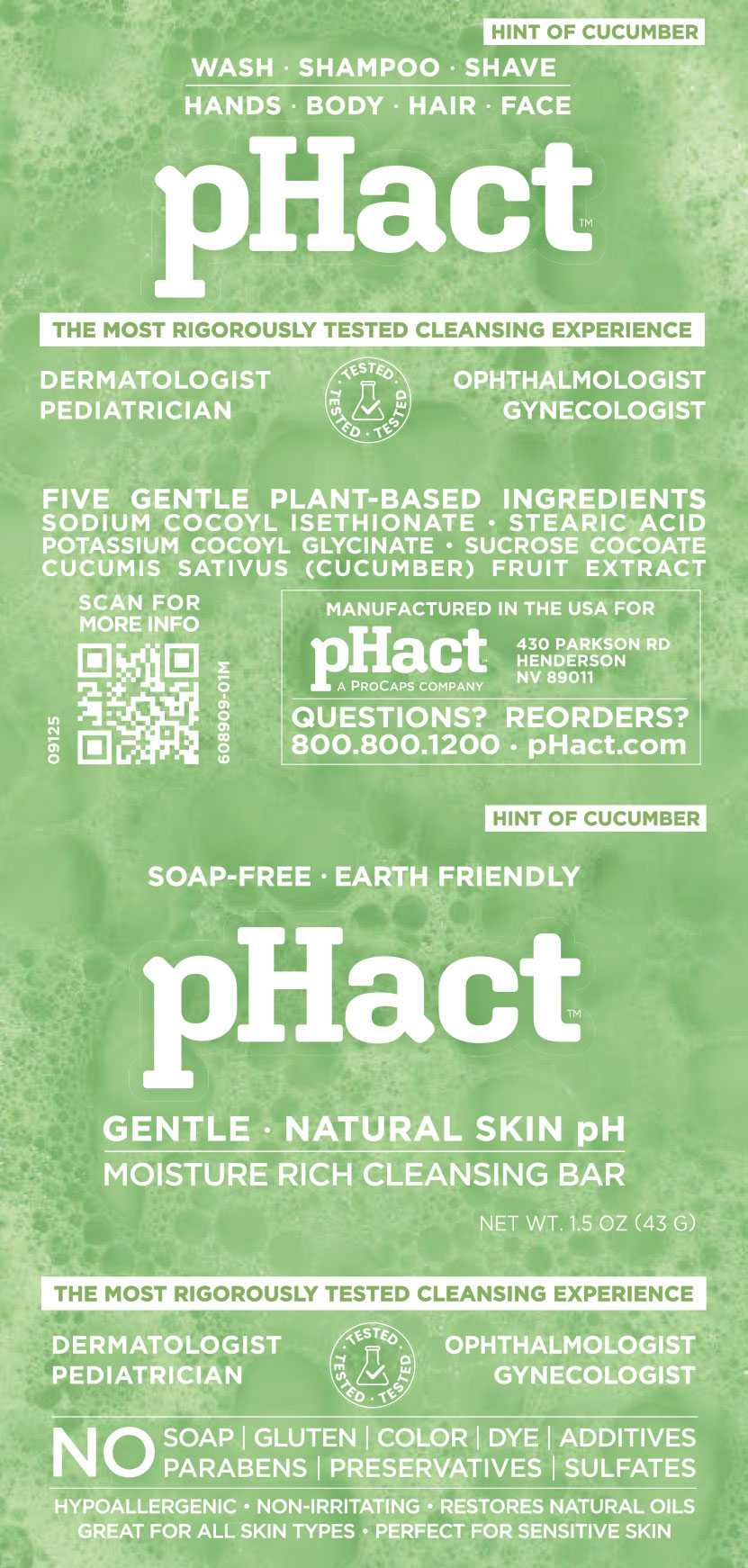 Andrew Lessman pHact 12-pack 1.5 oz. Cucumber Cleansing Bars | HSN