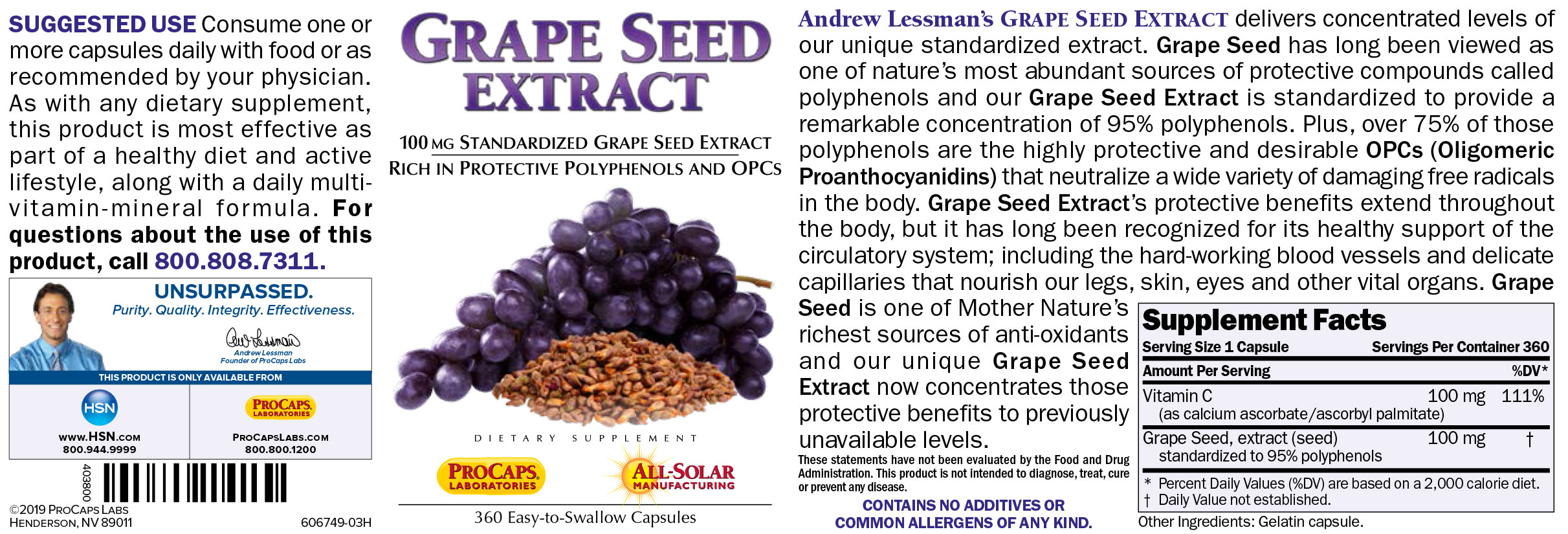 Grape Seed Extract - 10069063 | HSN